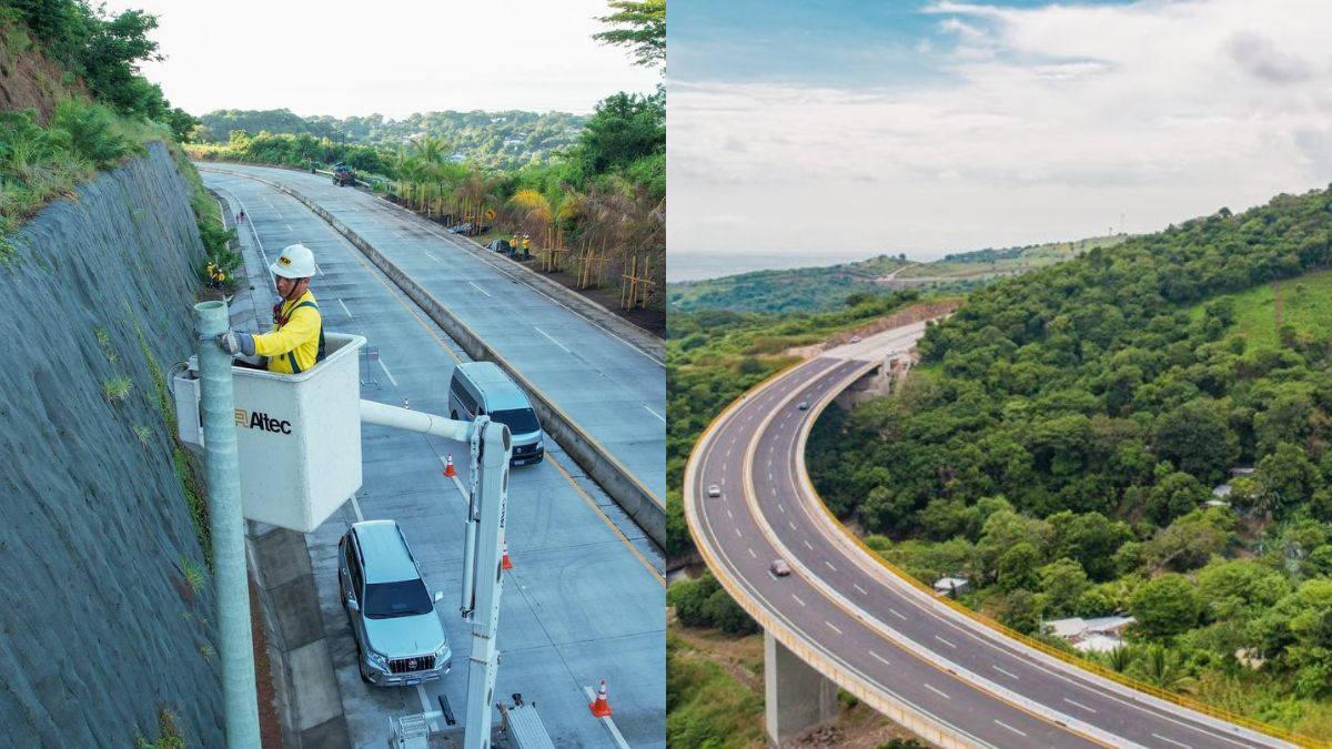 Obras Públicas inició con la iluminación de la carretera Camino a Surf City